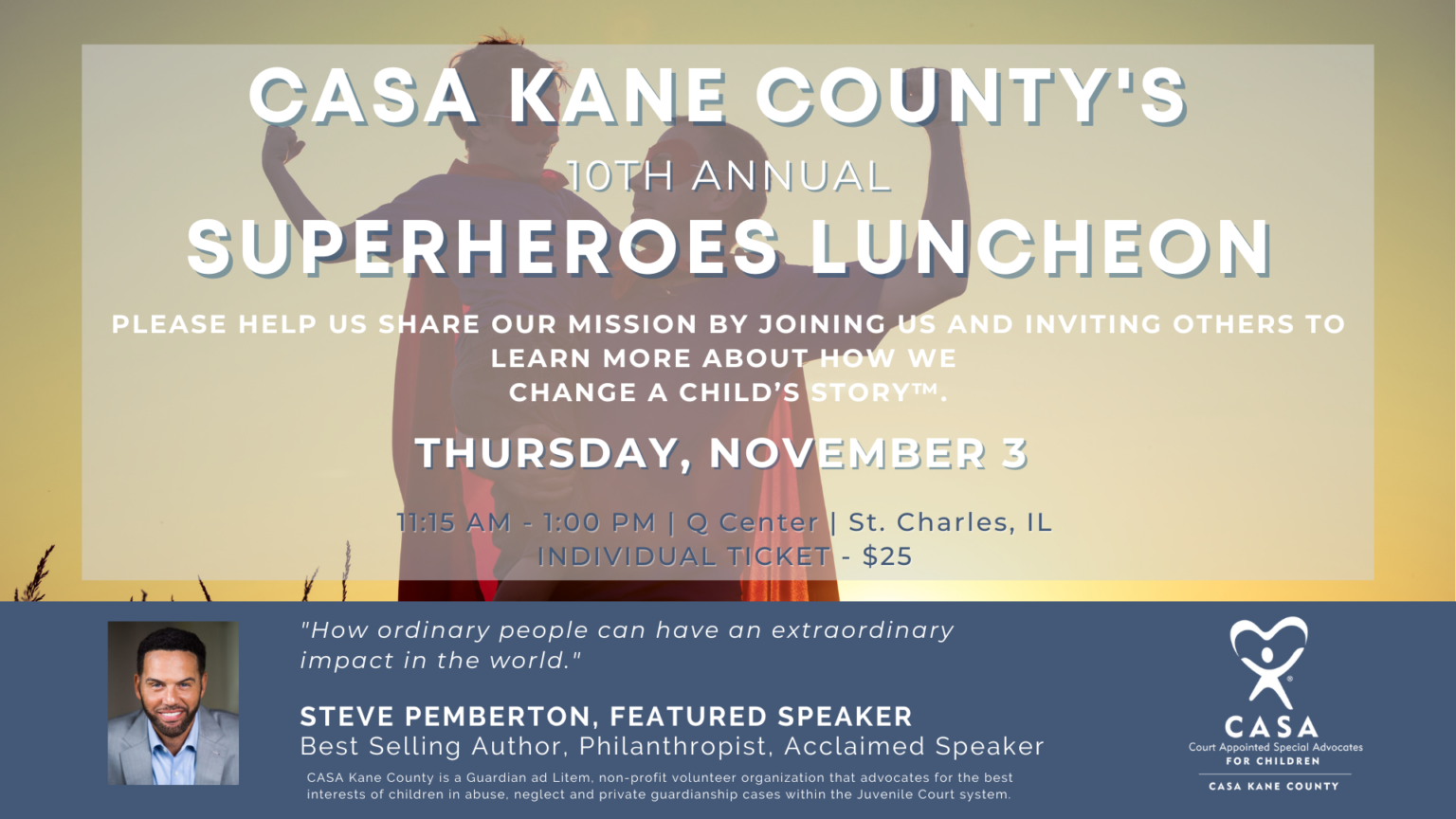 Superheroes Luncheon - CASA Kane County Website